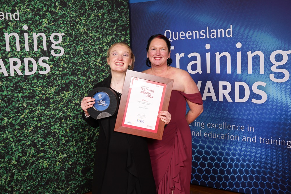 UQ Skills grad wins Queensland Training Award - Faculty of Science - University of Queensland